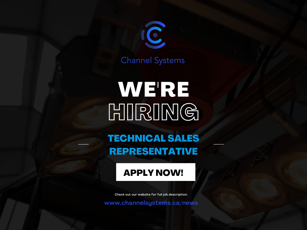 We're Hiring: Technical Sales Representative | Channel Systems